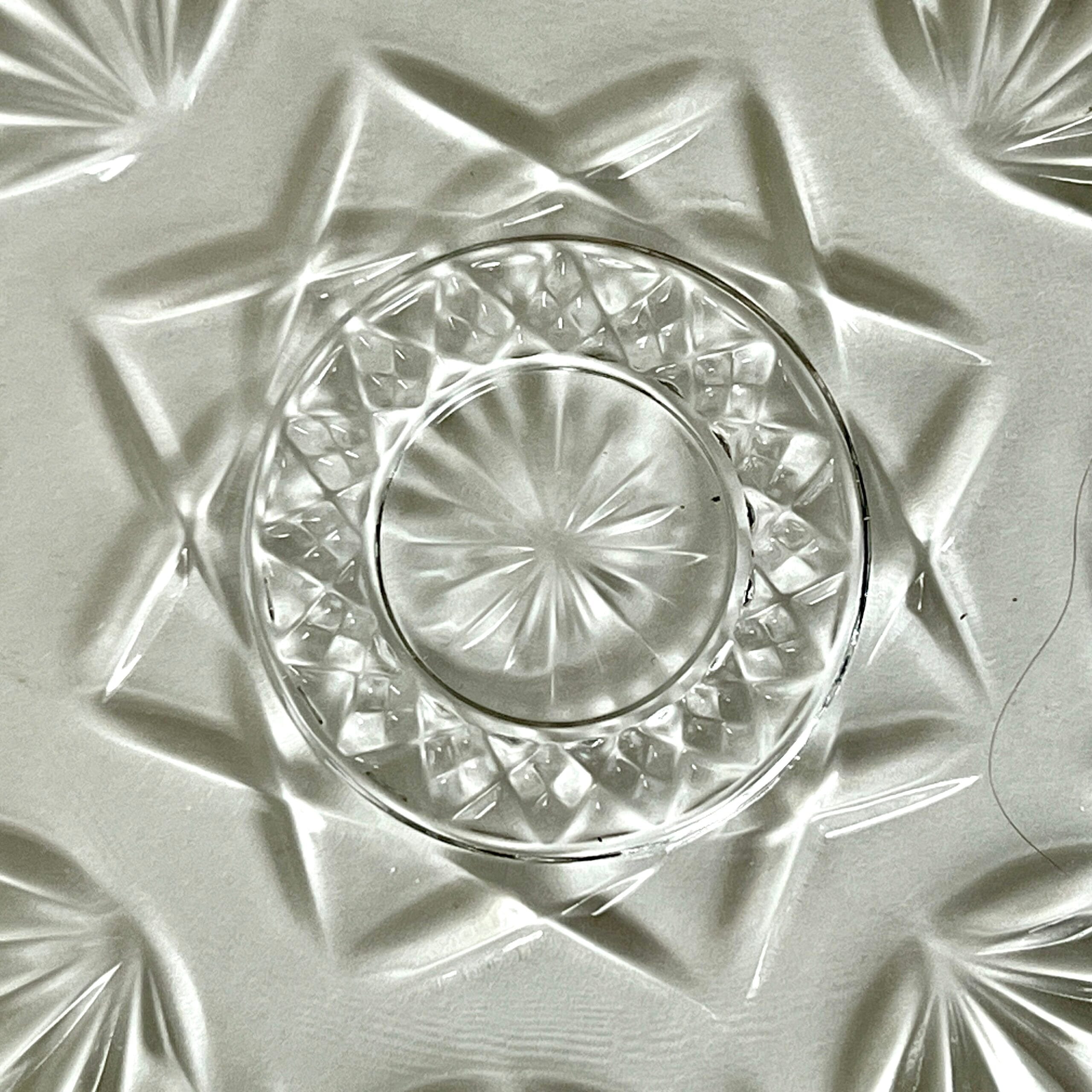 Vintage Crystal Dinner Plate by Cristal d'Arques - 10 inch ...